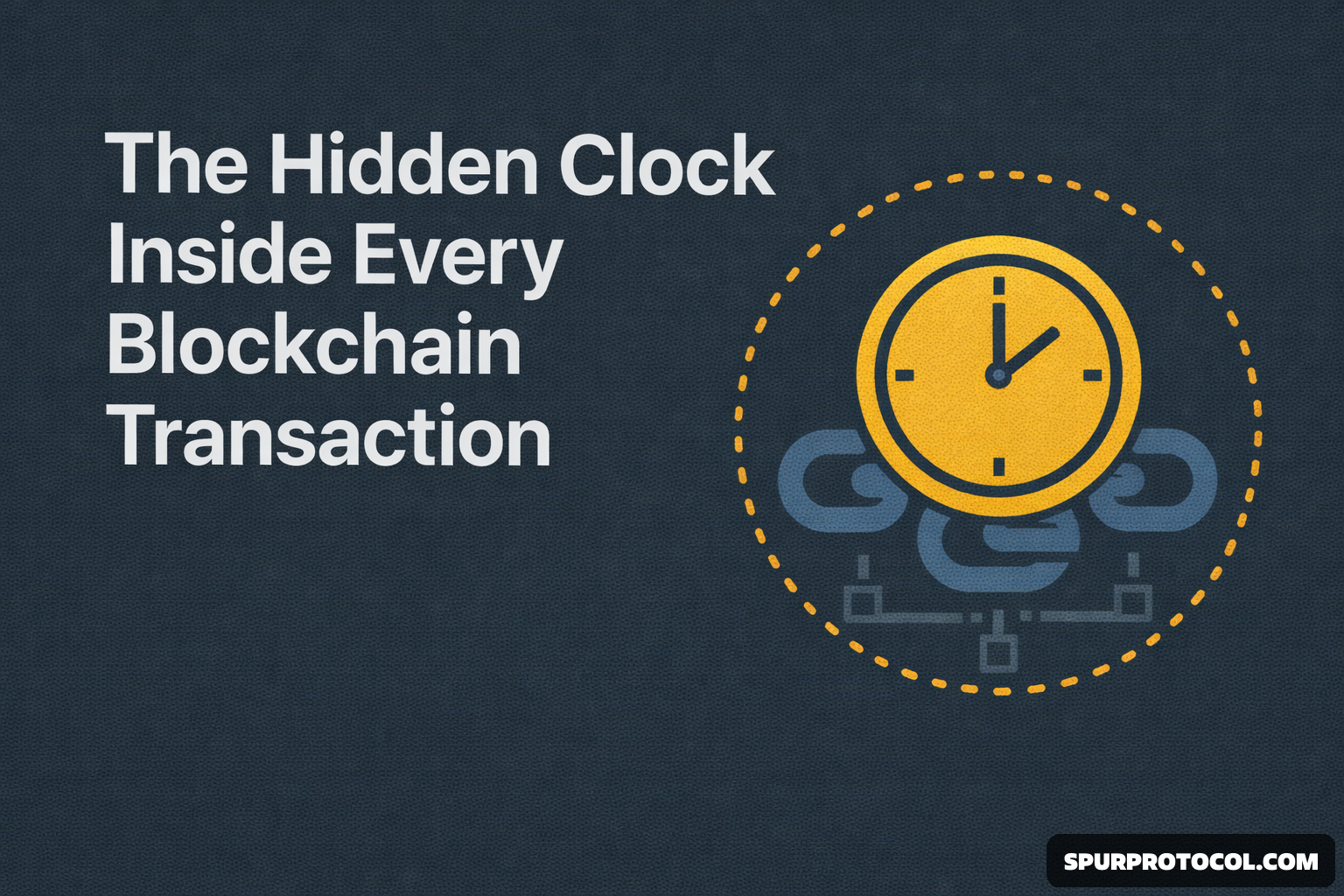 The Hidden Clock Inside Every Blockchain Transaction - SpurProtocol